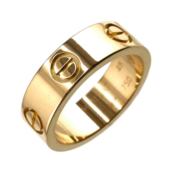 Cartier | Jewelry | Cartier Love 48 Ring K8 Yg Yellow Gold 75 Love Ring ...
